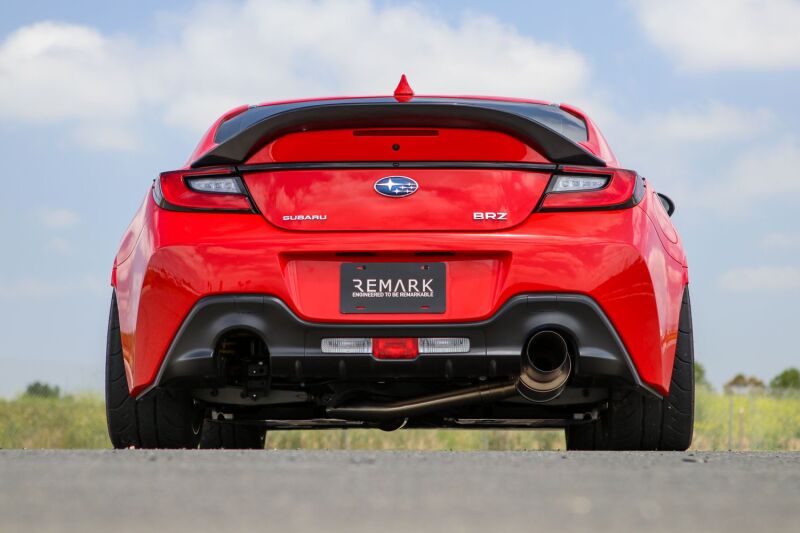 REMARK Subaru 2022 BRZ Catback Exhaust - R1 Spec Single - Exit Full Ti ...