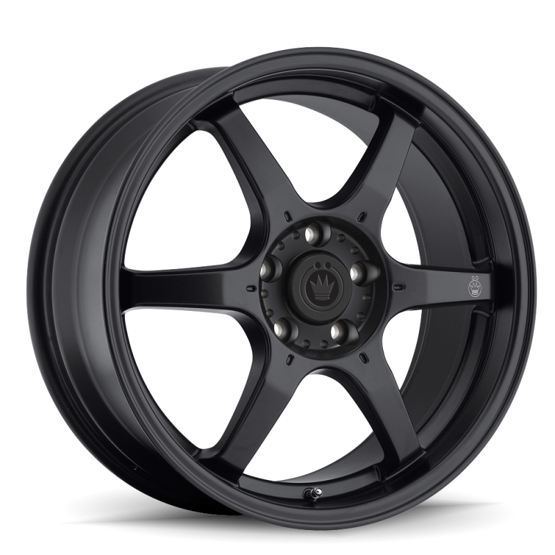 Konig Backbone 16x7 4x100 ET40 Matte Black Milling Logo on Spoke ...